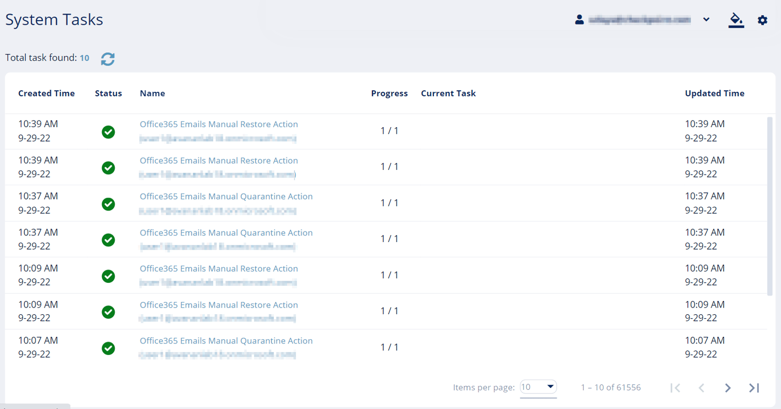 System Tasks, System Logs and Service Status- Audit