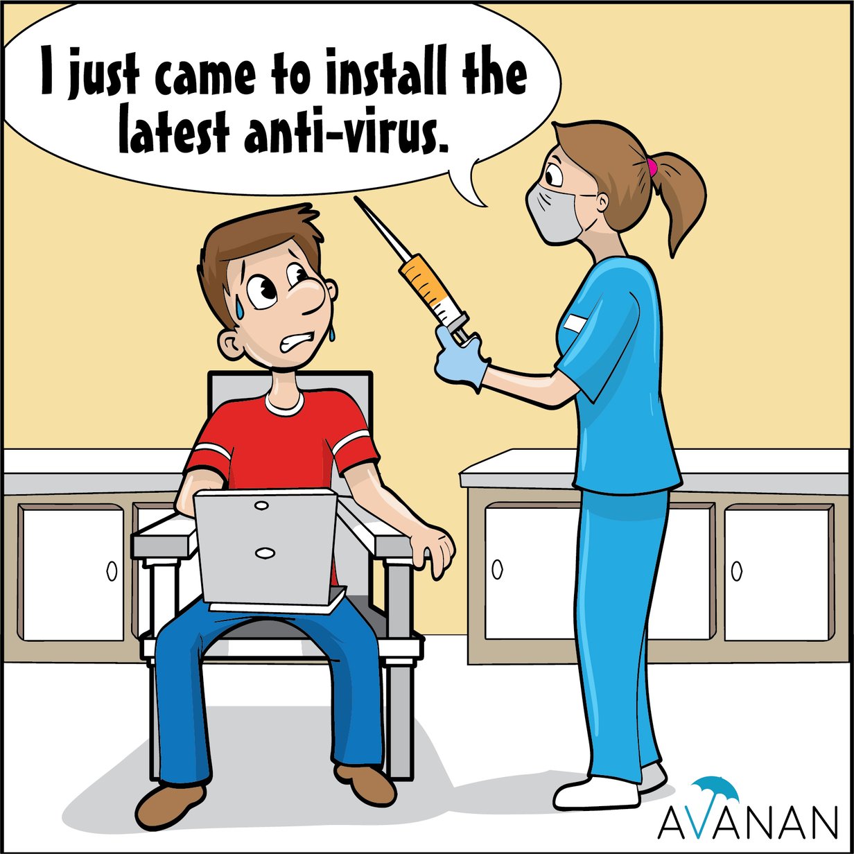 Avanan Comics | trypanophobia.exe