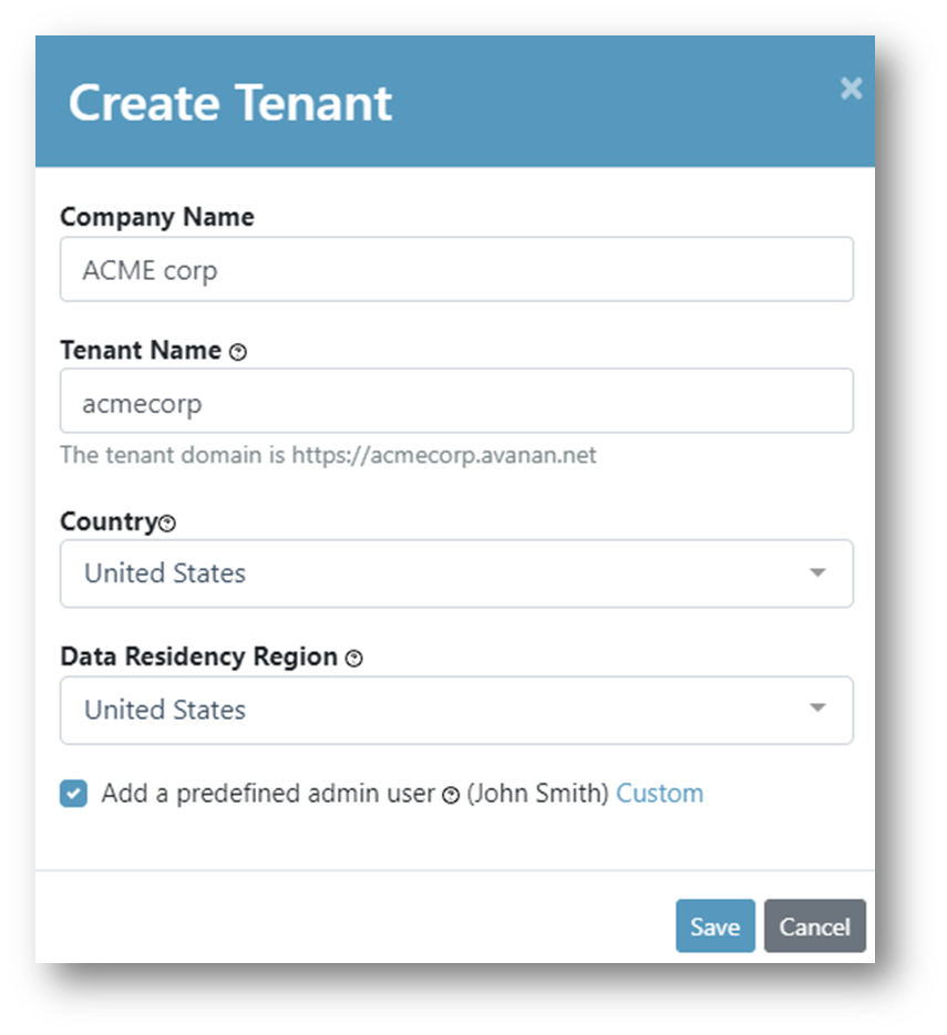 MSP Portal - Simplified Customer Addition Form